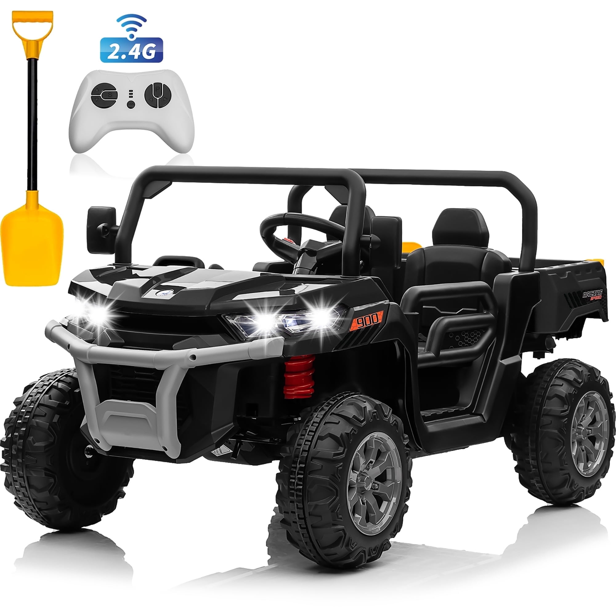 Joyracer 24V Ride on Toys with Remote Control, 4WD 2 Seater Powered ...