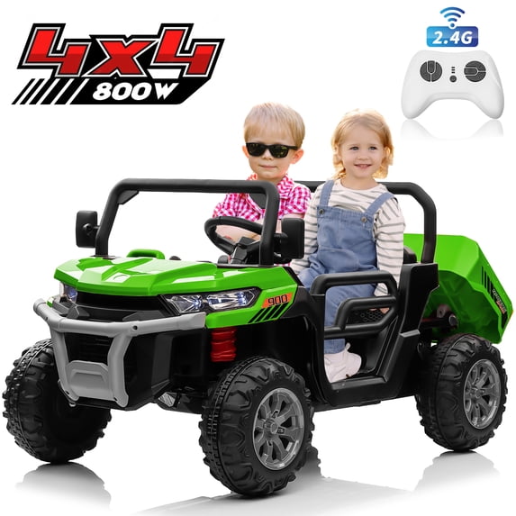 Joyracer 24V Rideable 2 Seater UTV with Remote Control, Electric ...