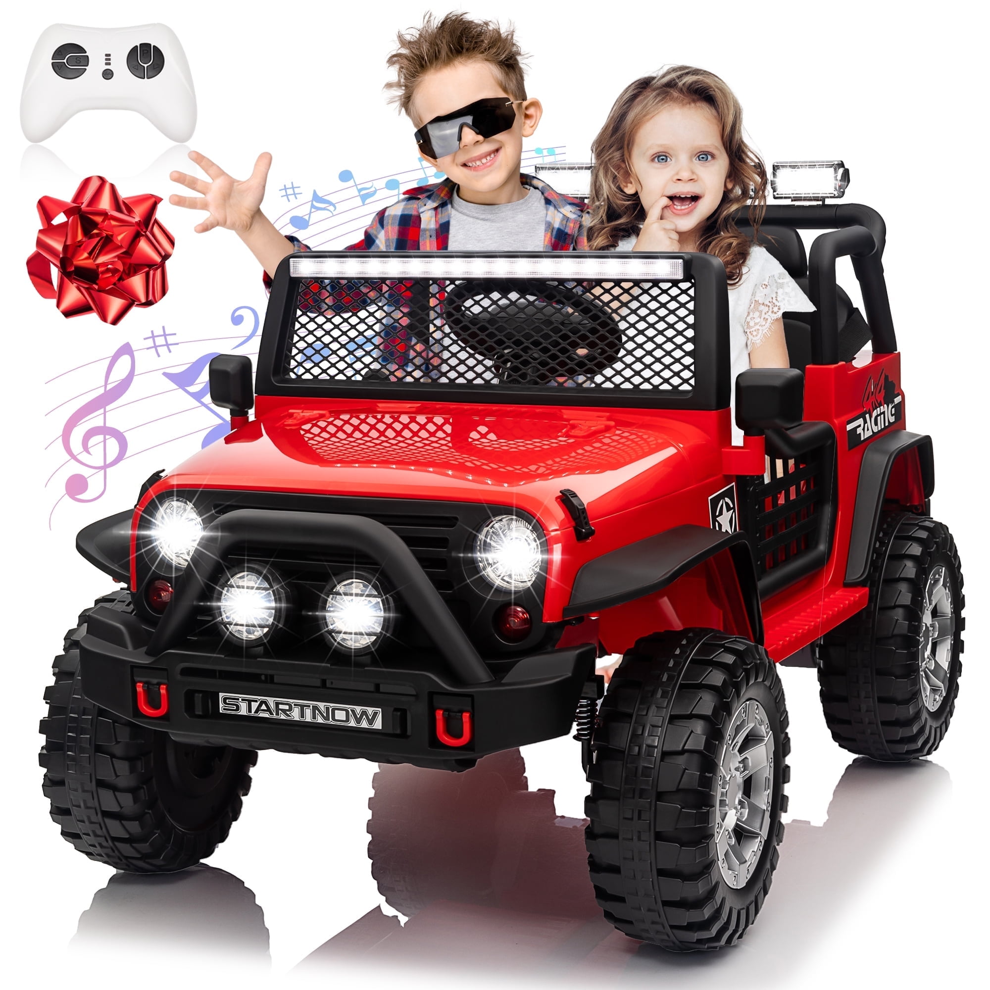 Joyracer 24V Ride on Truck Car 2 Seater with Remote Control Kids ...