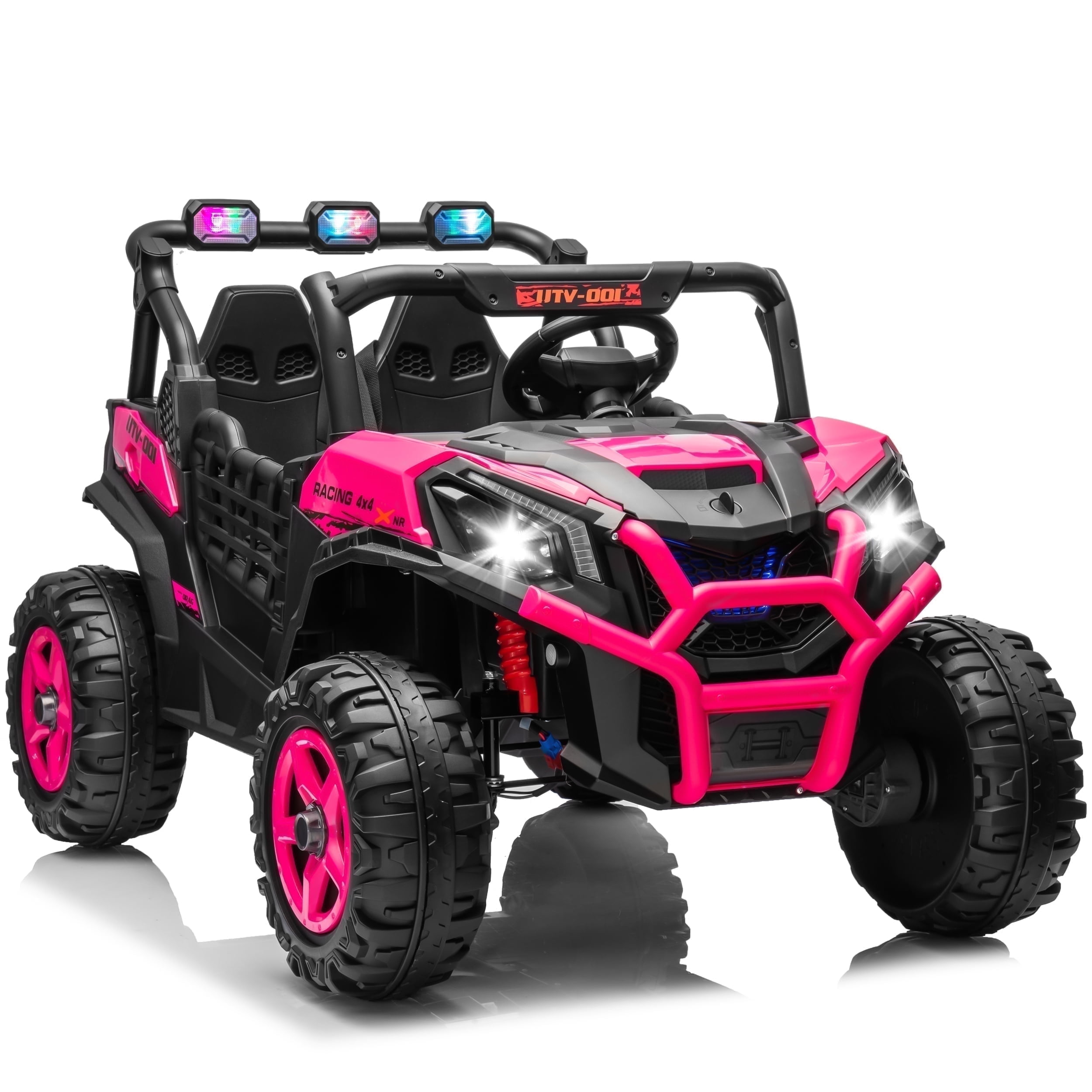 JOYRACER 4WD 24V Ride-On Toy Car with Dual XL Seats, 200W Motors ...