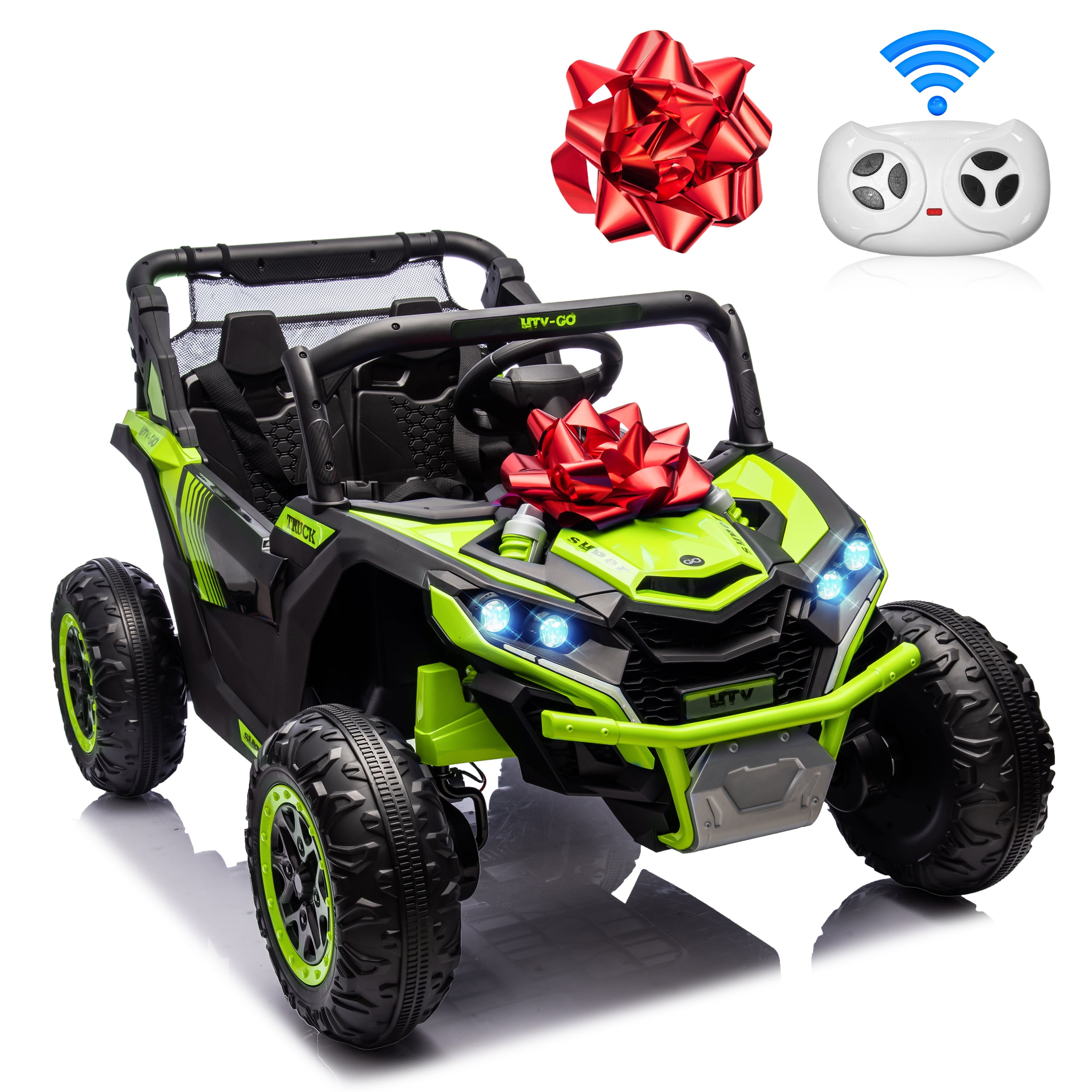 Joyracer Electric Battery 4WD 24V Rideable UTV Car, 2-Seater, 600W ...