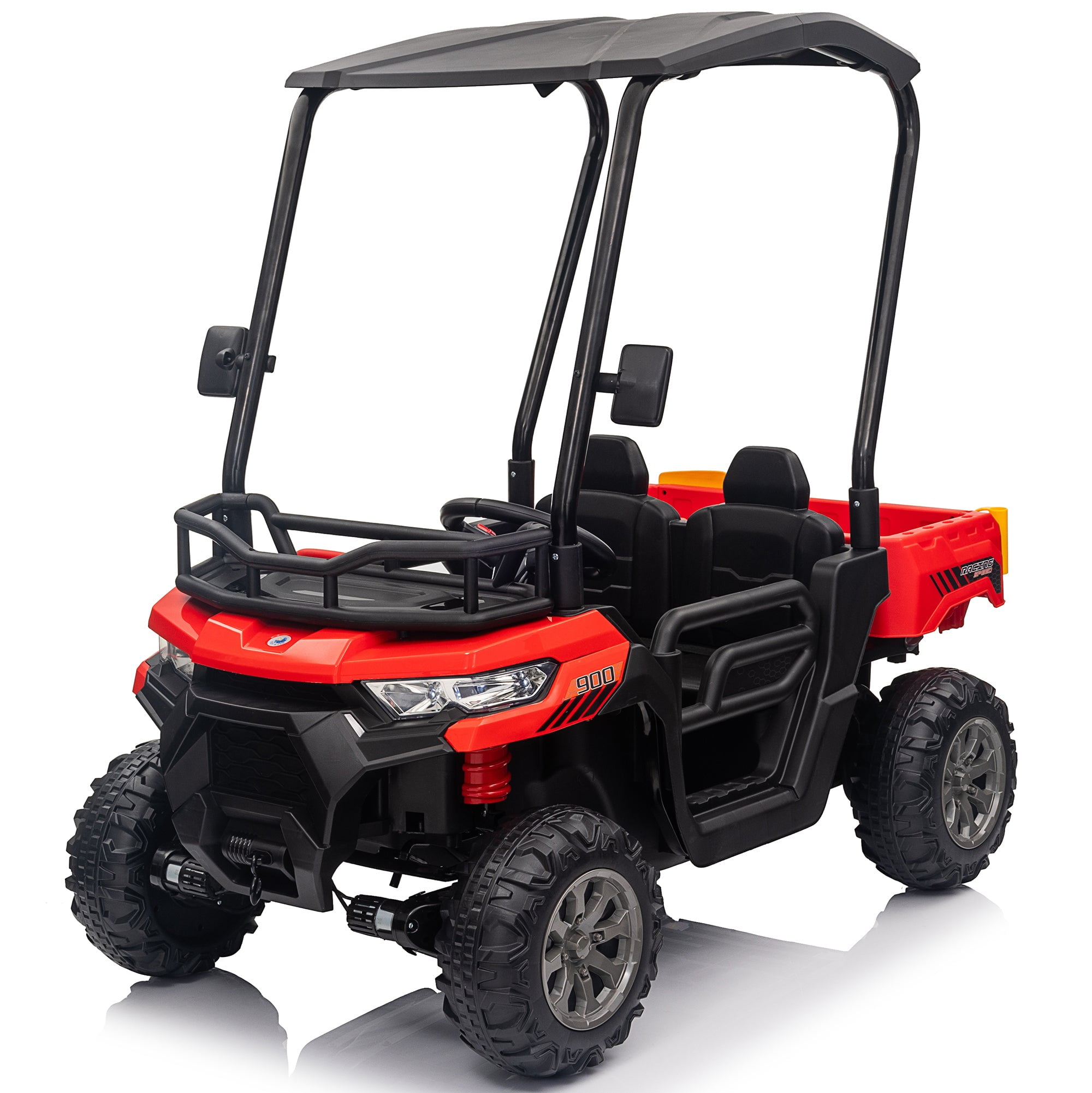 Joyracer 4WD 24 Volt Ride on Toys UTV with 2 Seater & Remote Control ...