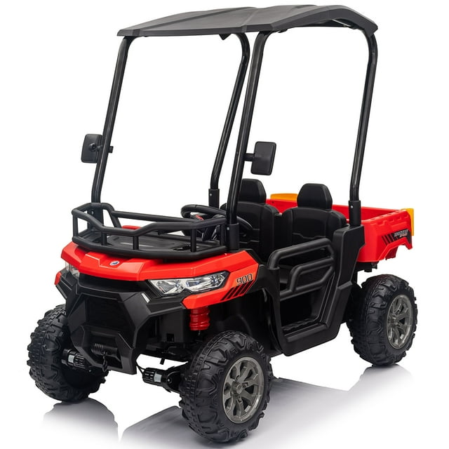 Joyracer 4WD 24 Volt Ride on Toys UTV with 2 Seater & Remote Control ...