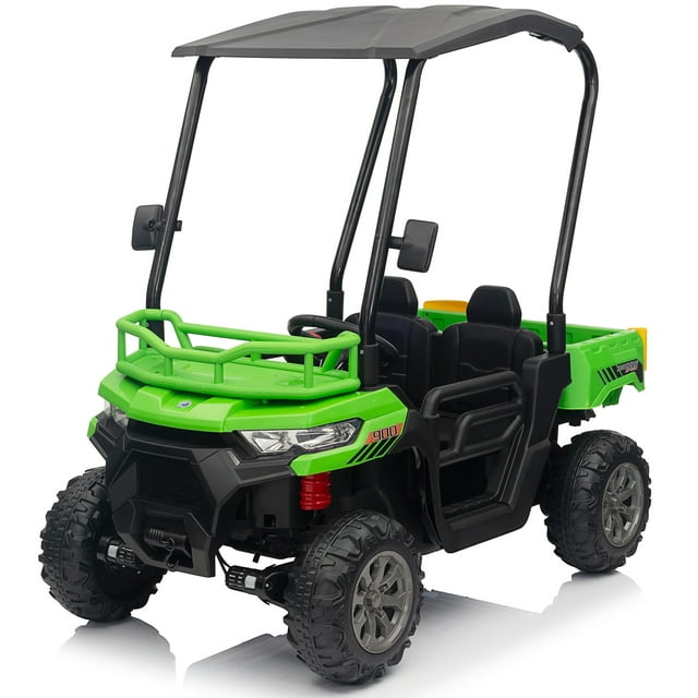 Joyracer 4WD 24 Volt Ride on Toys UTV with 2 Seater & Remote Control ...