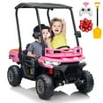 Joyracer 4WD 24 Volt Ride on Toys UTV with 2 Seater Remote Control ...
