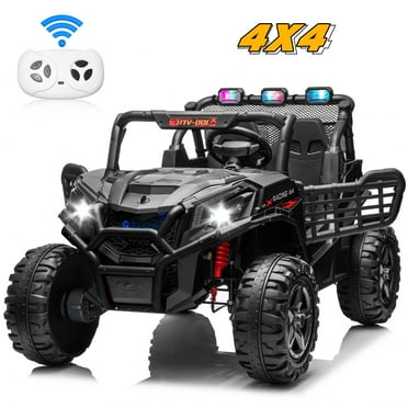 Joyracer 24V Ride on Car w/ Remote Control, 4WD Powered Electric Off ...