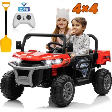 Sakiyrr 12V Kids Ride on UTV Truck with Parent Remote Control, Electric ...