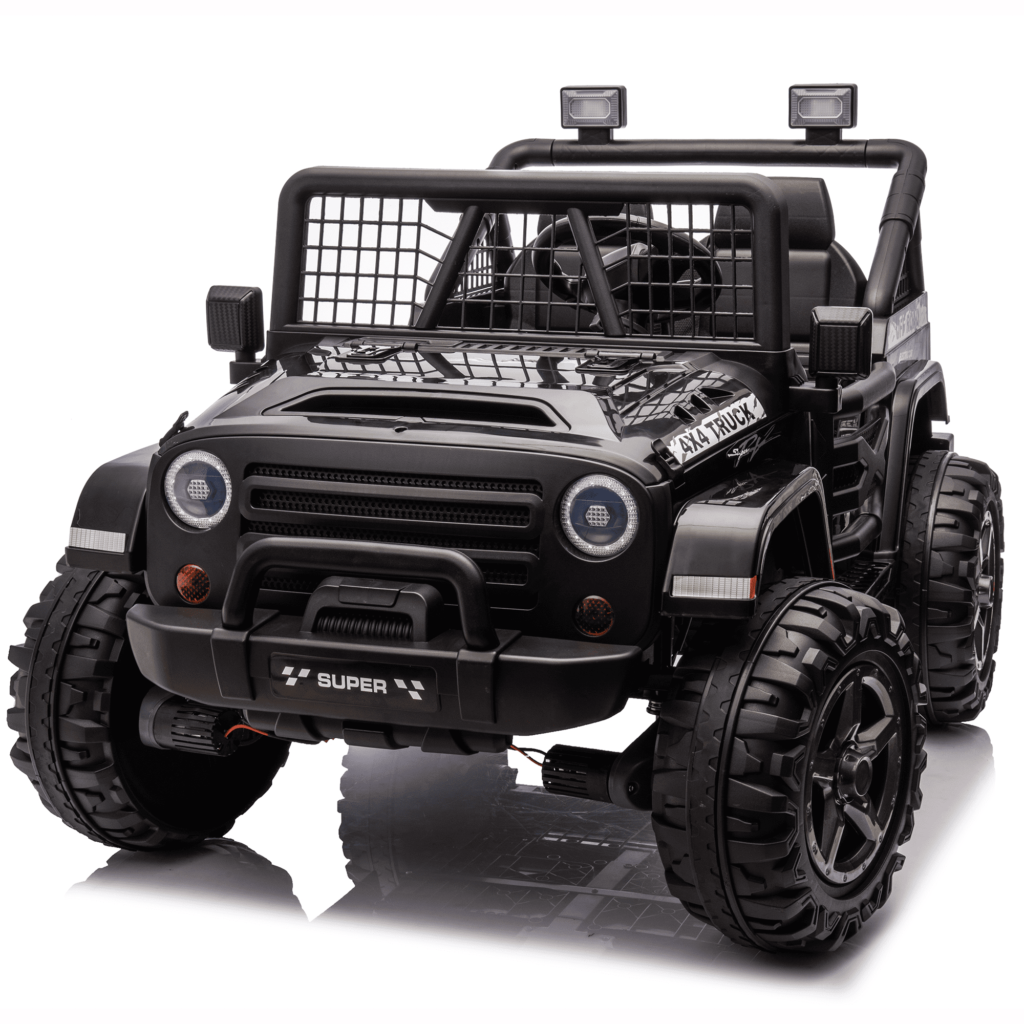 Joyracer 4WD 24V Ride on Toys, 2 Seater Electric Ride on Truck Car w ...