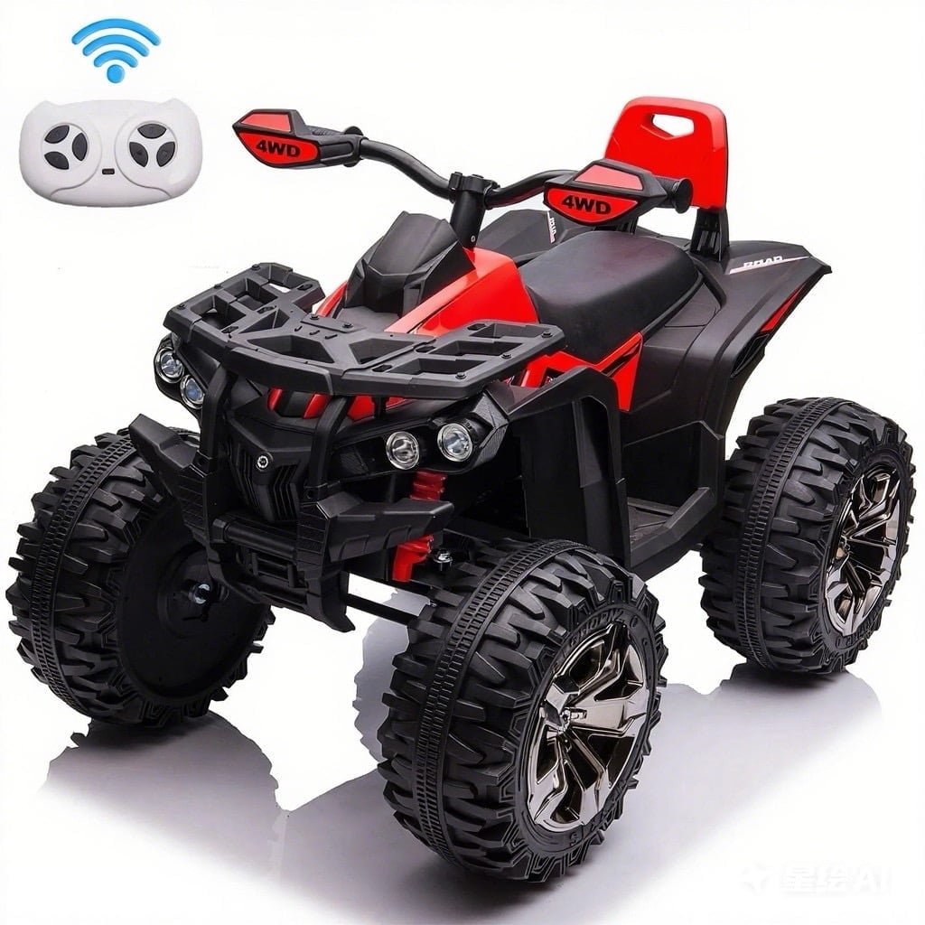 Joyracer 4-Wheel Racer 24V Kids Ride on ATV, 2 Seater Electric Car ...