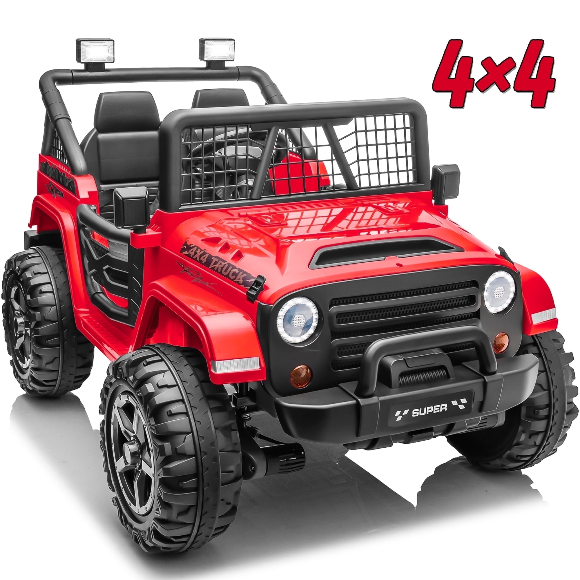 JOYRACER 800W 24V Ride on Car Truck, 2 Seater, 4WD, Remote Control ...