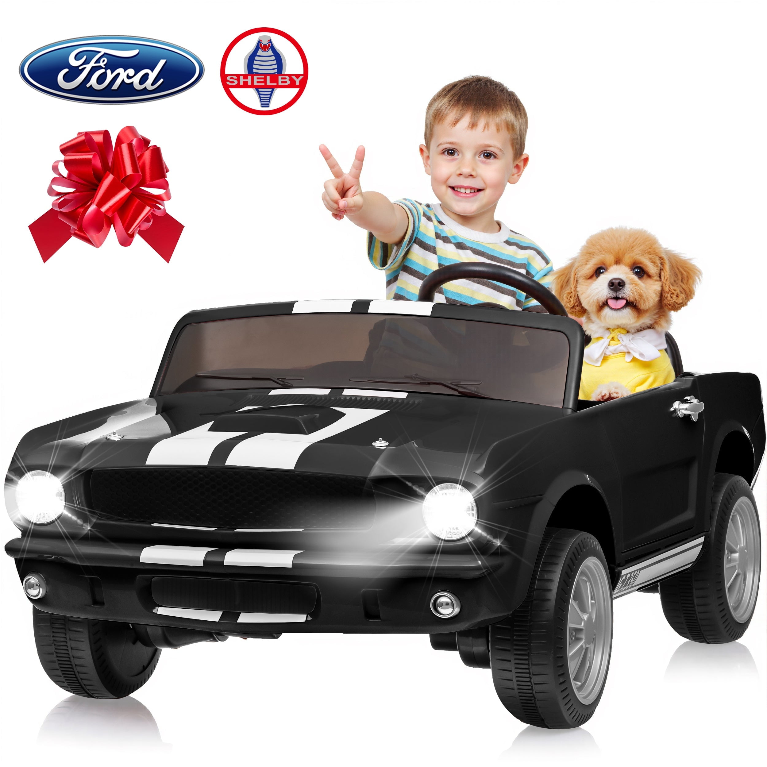 Joyracer Ford Shelby GT350 Ride ons, 4WD 24 Volt Ride on Toys for Kids ...