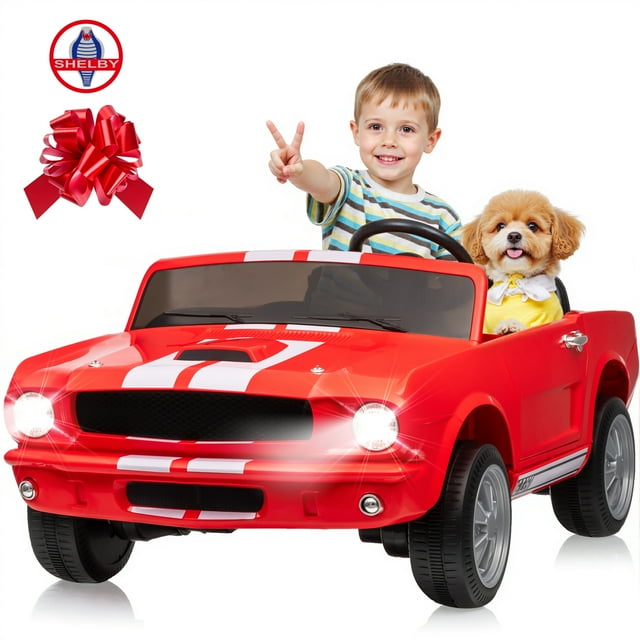 Joyracer Shelby GT350 Ride ons, 4WD 24 Volt Ride on Toys for Kids, 2 ...