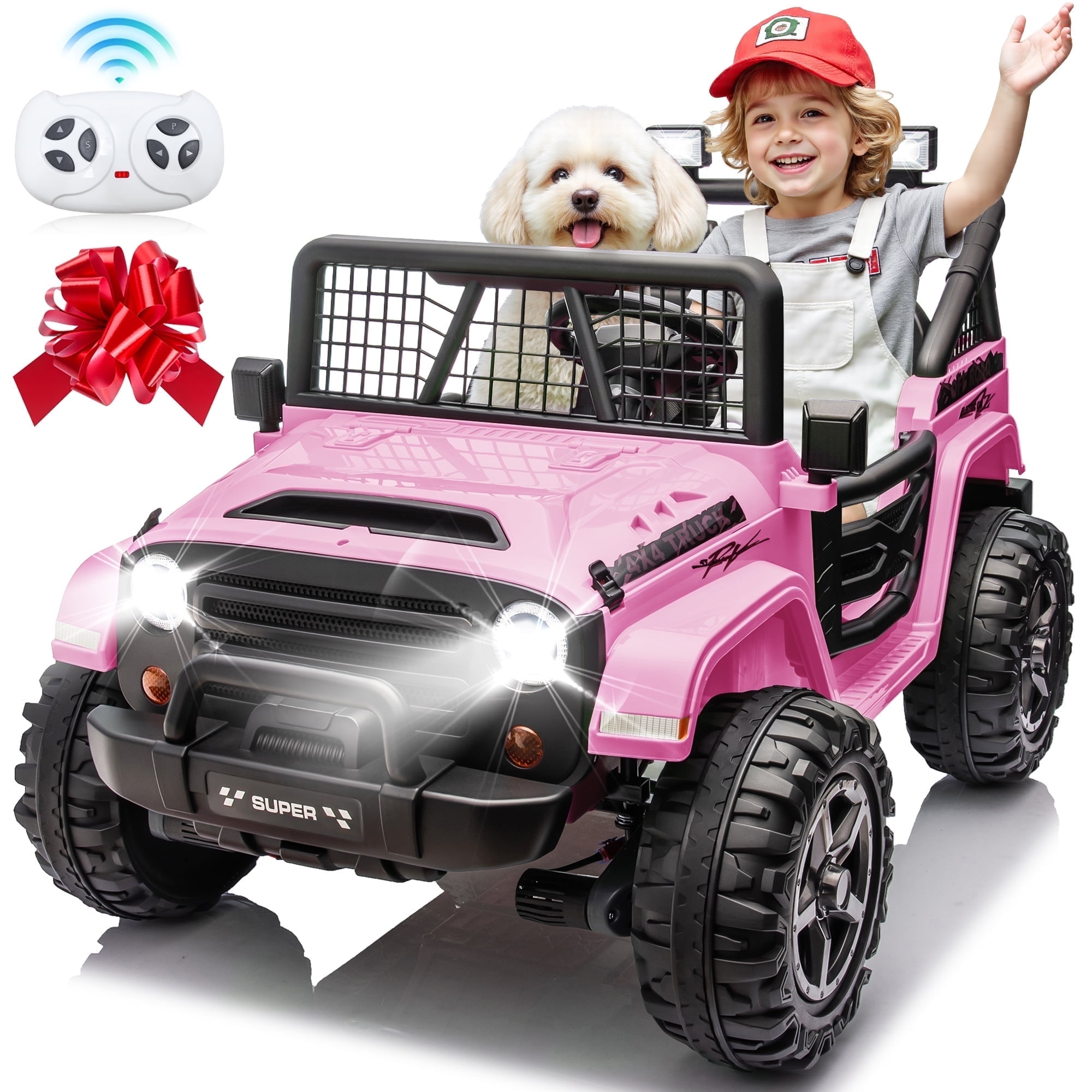 Joyracer 800W 24 Volt Ride on Toys, 4WD/2WD 3 Speeds Oversized Power ...