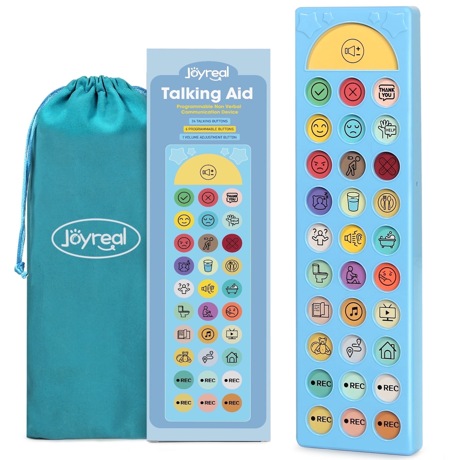 Joyreal Autism AAC Device for Speech Therapy, 24 Voice Buttons ...
