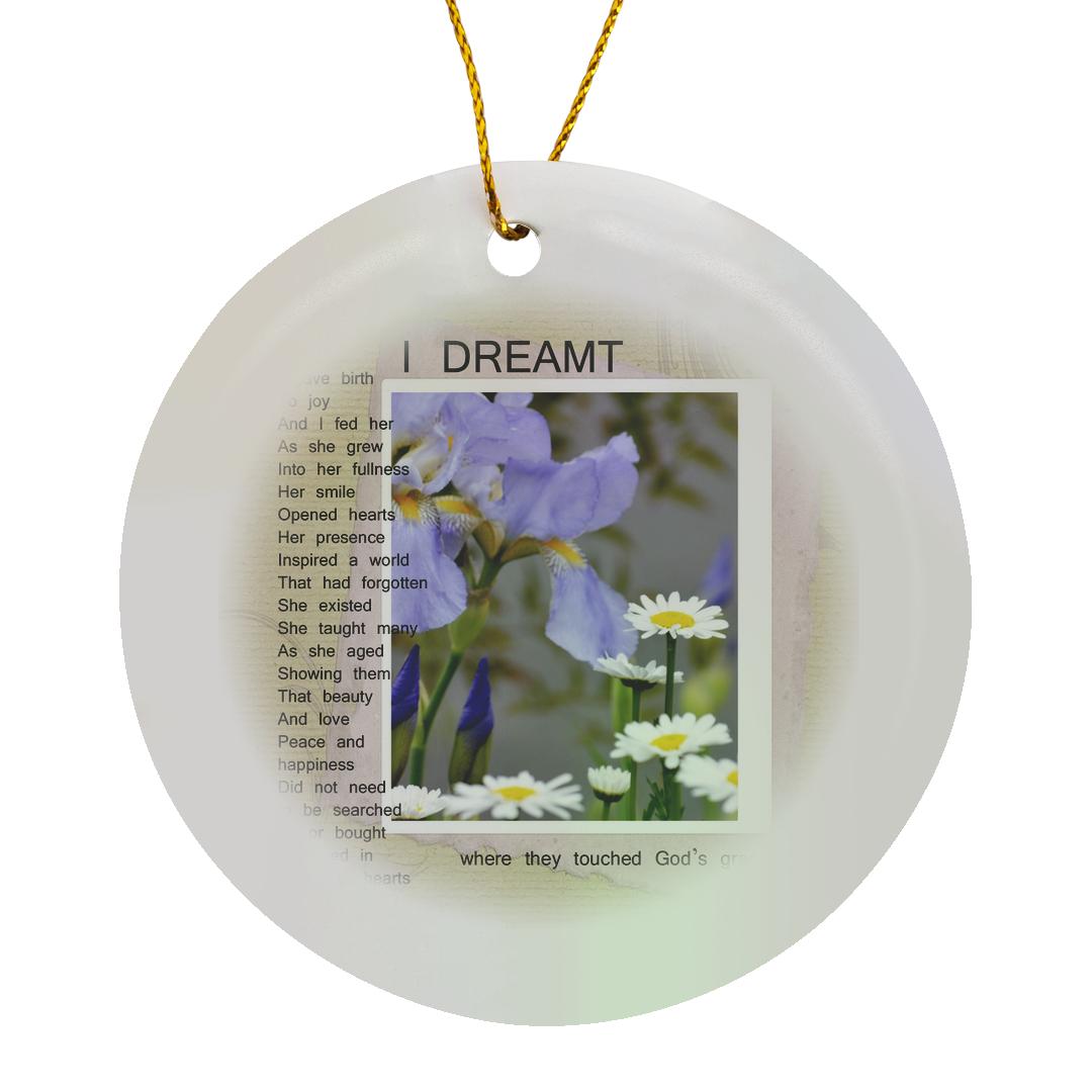 3drose, Joys Birth Inspired Iris Floral Print - Poetry by Patricia ...