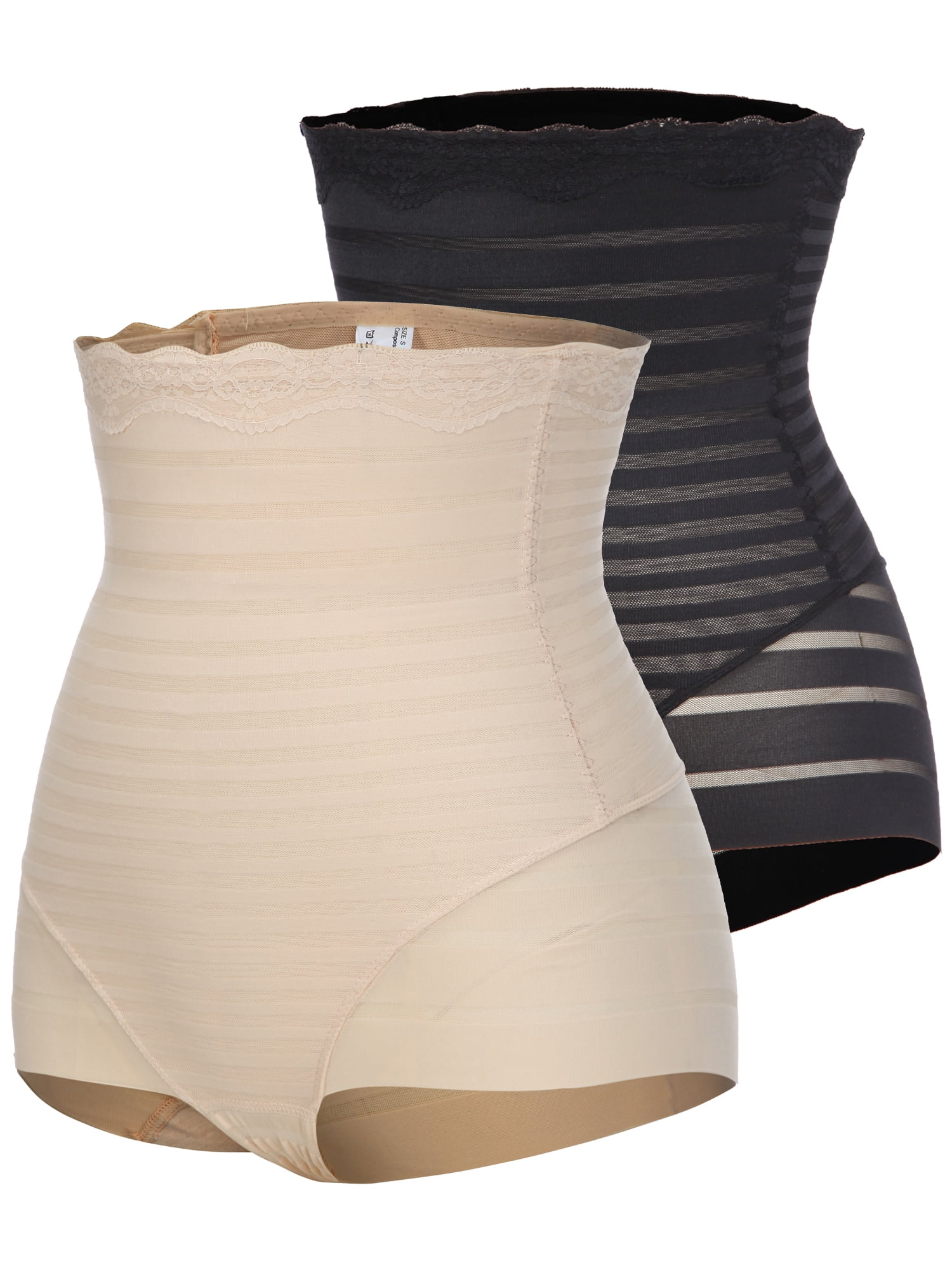 Joyshaper Women High Waisted Tummy Control Shapewear Panties Lace ...