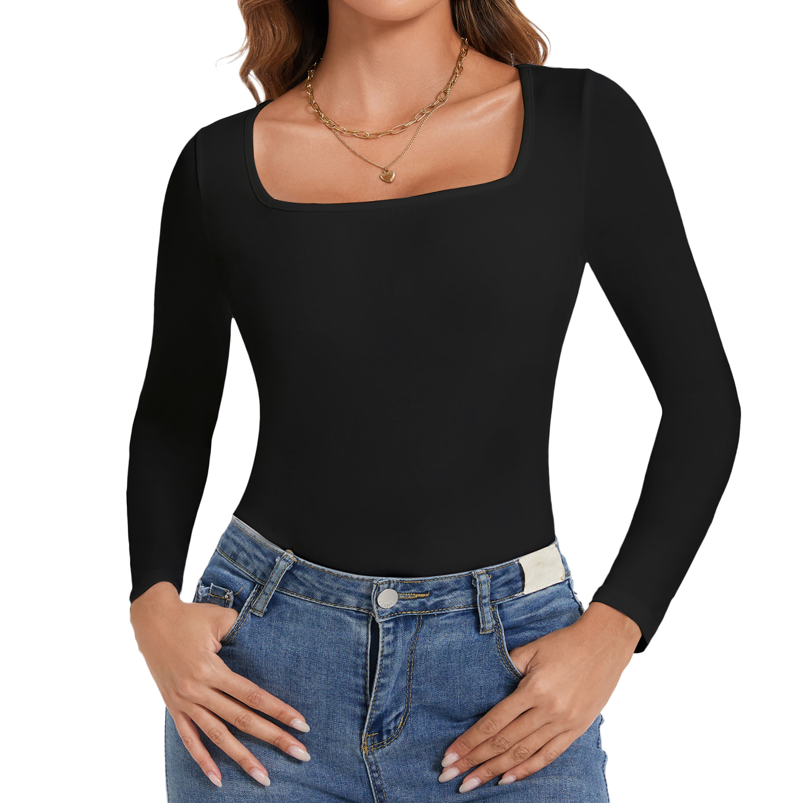 Kalon Women 4-Pack V-Neck T-Shirt Base Layer - Walmart.com