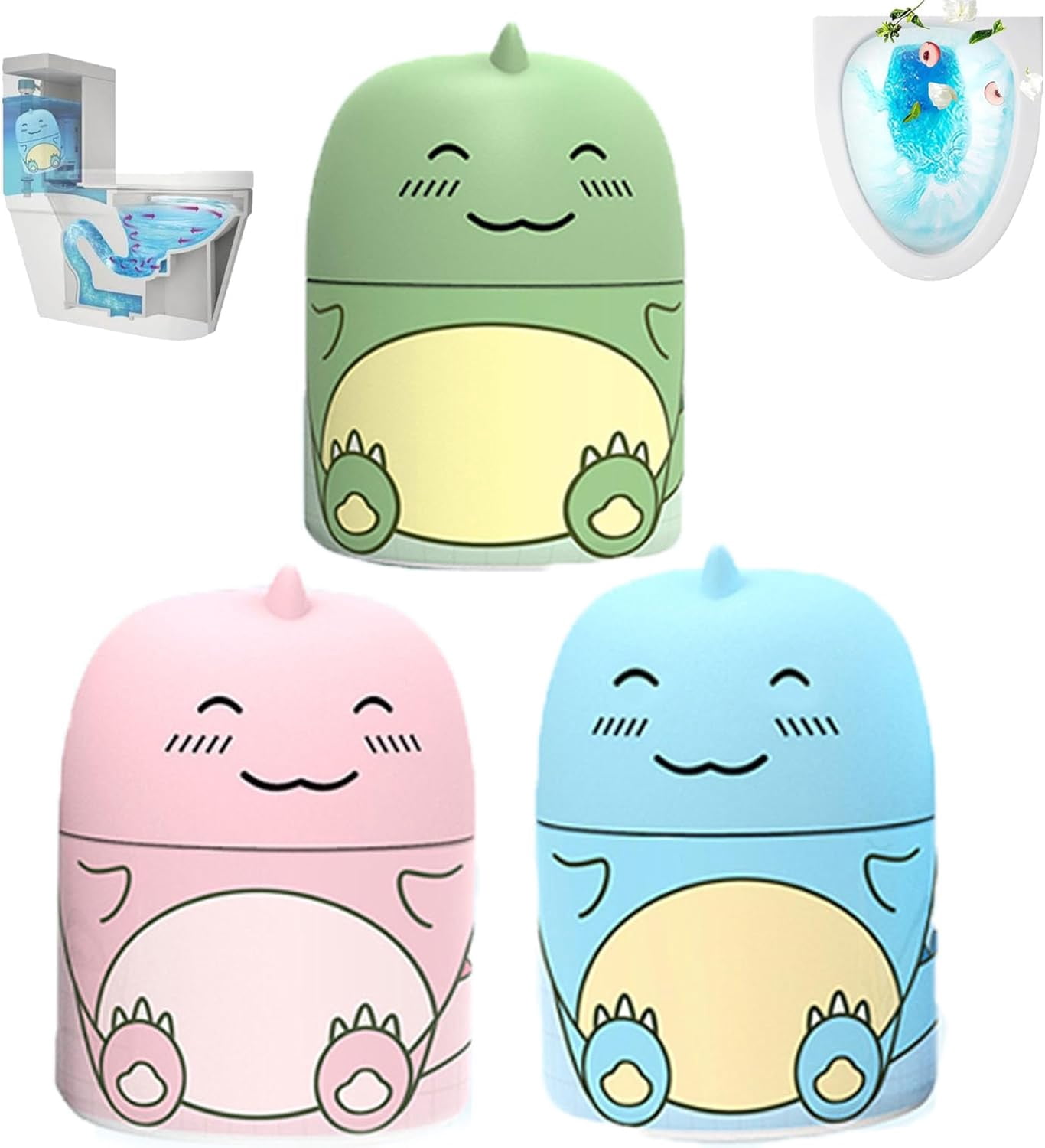 Joysome Air Toilet Cleaner, magic toilet cleaning bottle, Cute Dinosaur ...