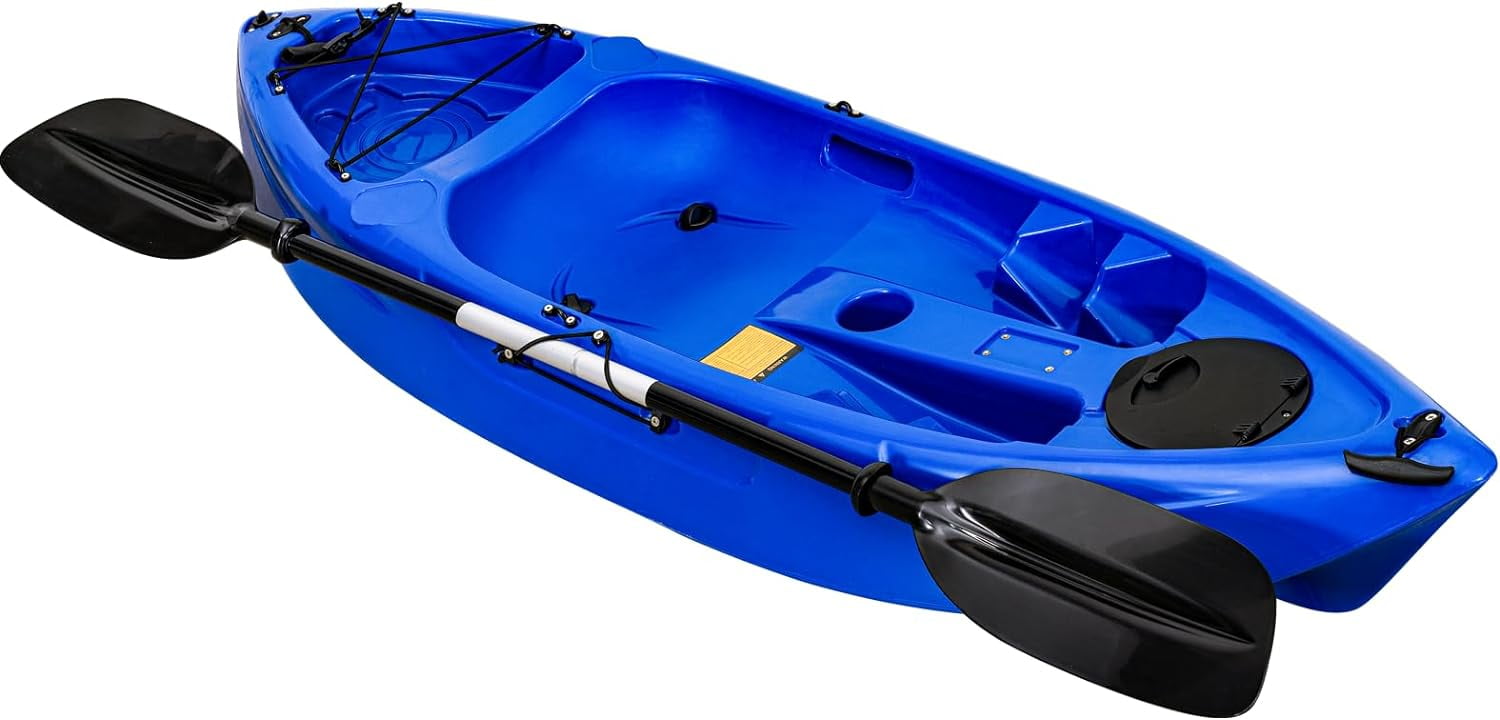 Joyspirit 7' Blue Sit-On Top Sturdy Hard Shell Kayak with Paddle ...