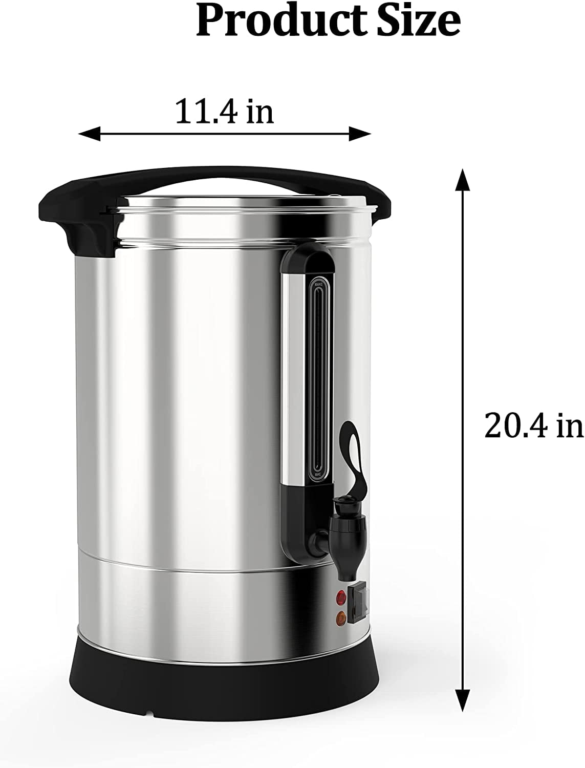 Joyspirit Premium 100-Cup Stainless Steel Coffee Urn, Commercial-Grade ...