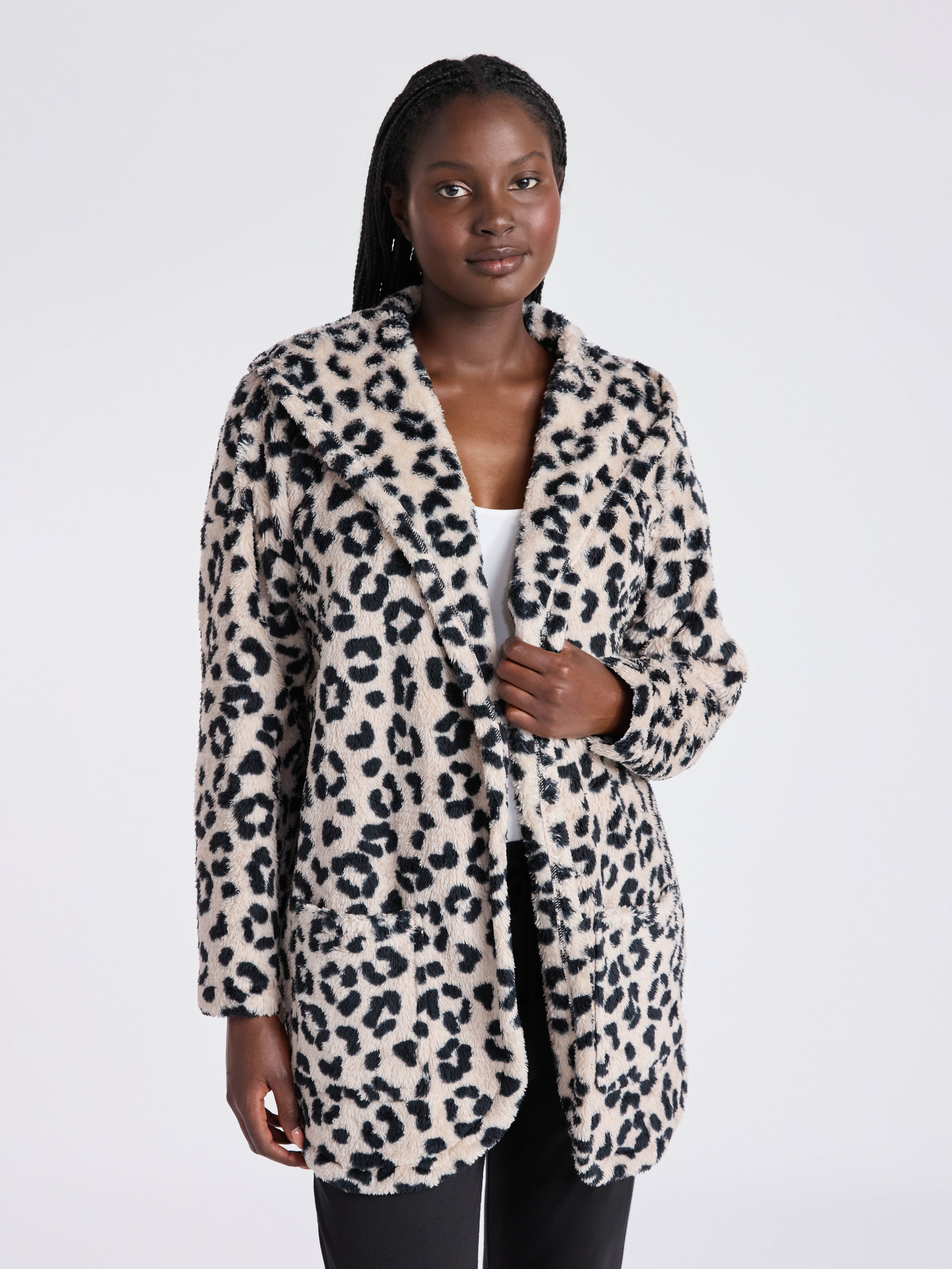 Joyspun Women’s Plush Sleep Cardigan, Size XS-3XL - Walmart.com