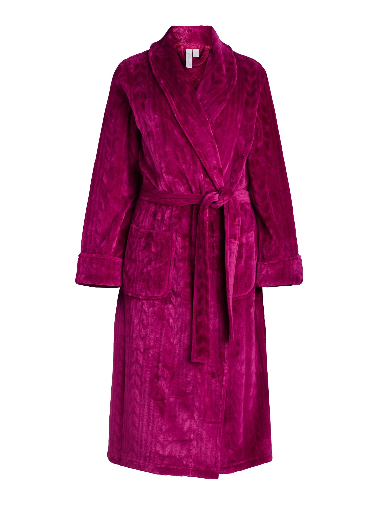 Joyspun Women's Cable Robe - Walmart.com