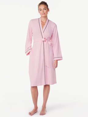 Lissome Women's and Women's Plus Size Waffle Knit Wrap Robe - Walmart.com