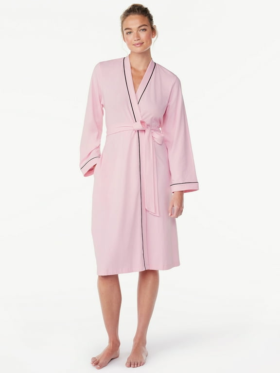 Lissome Women's and Women's Plus Size Waffle Knit Wrap Robe - Walmart.com