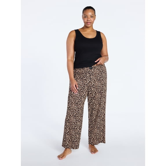 Joyspun Women's Poplin Sleep Pants, 30'' Inseam, Sizes XS-3X - Walmart.com