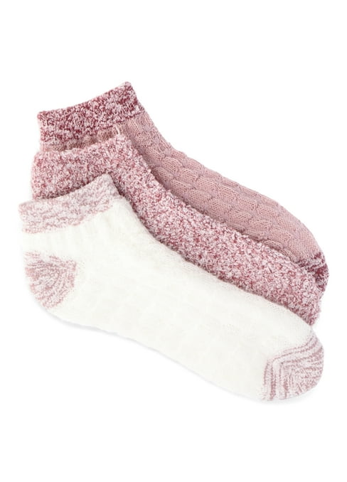 Luxury Divas Colorful Ballet Slipper Non-Slip Fuzzy Socks 6-Pack ...