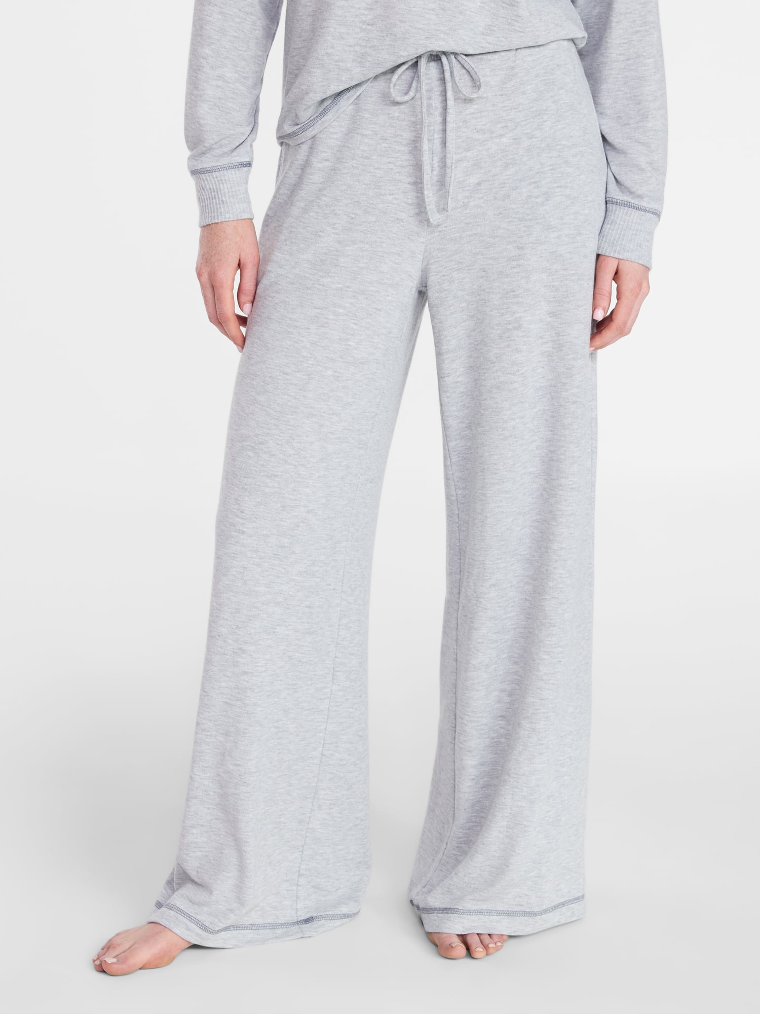 Joyspun Women's Cozy Lounge Collection Hacci Knit Sleep Pants, 29 ...