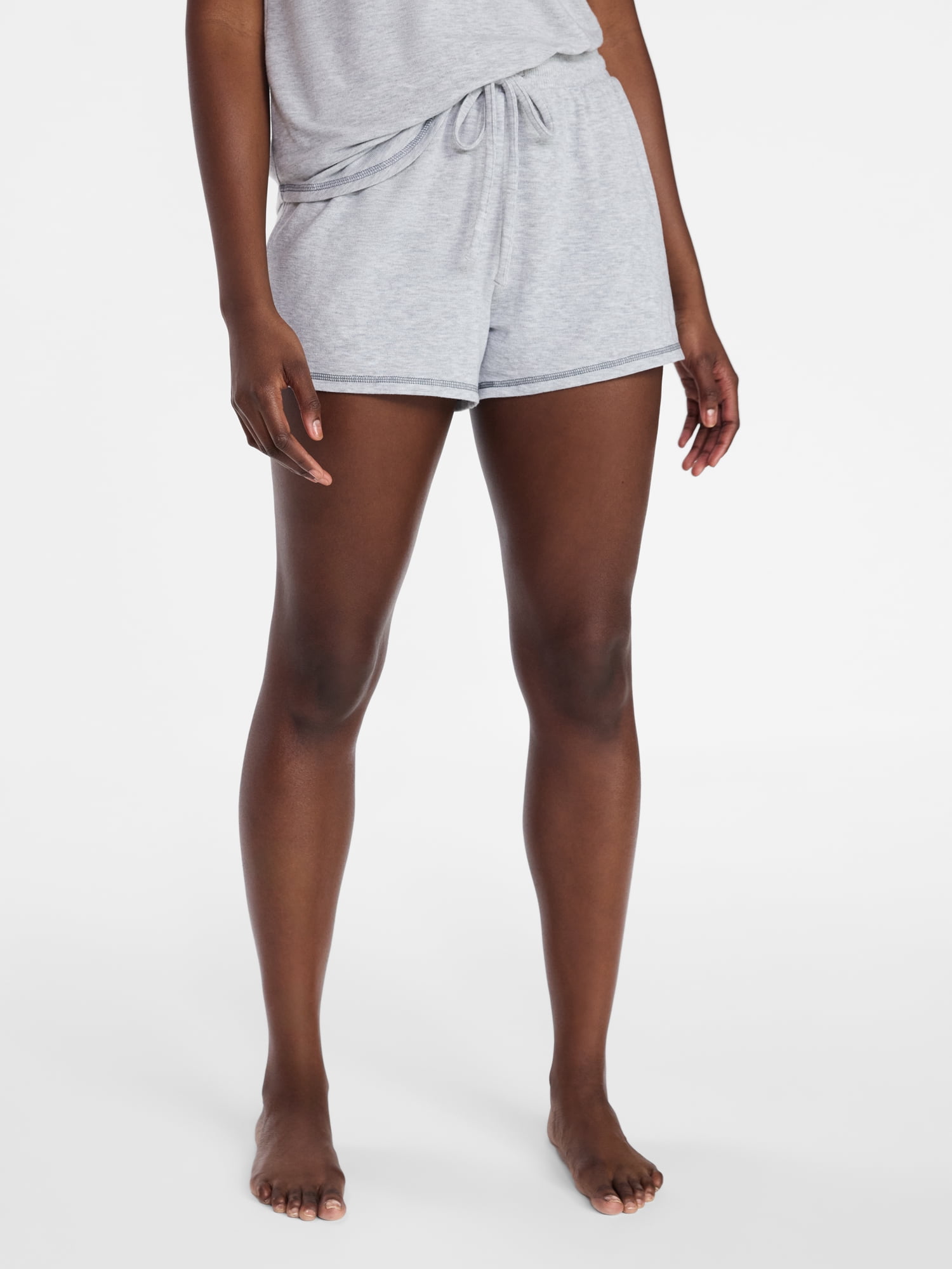Joyspun Women's Cozy Lounge Collection Hacci Knit Sleep Shorts, 3 ...