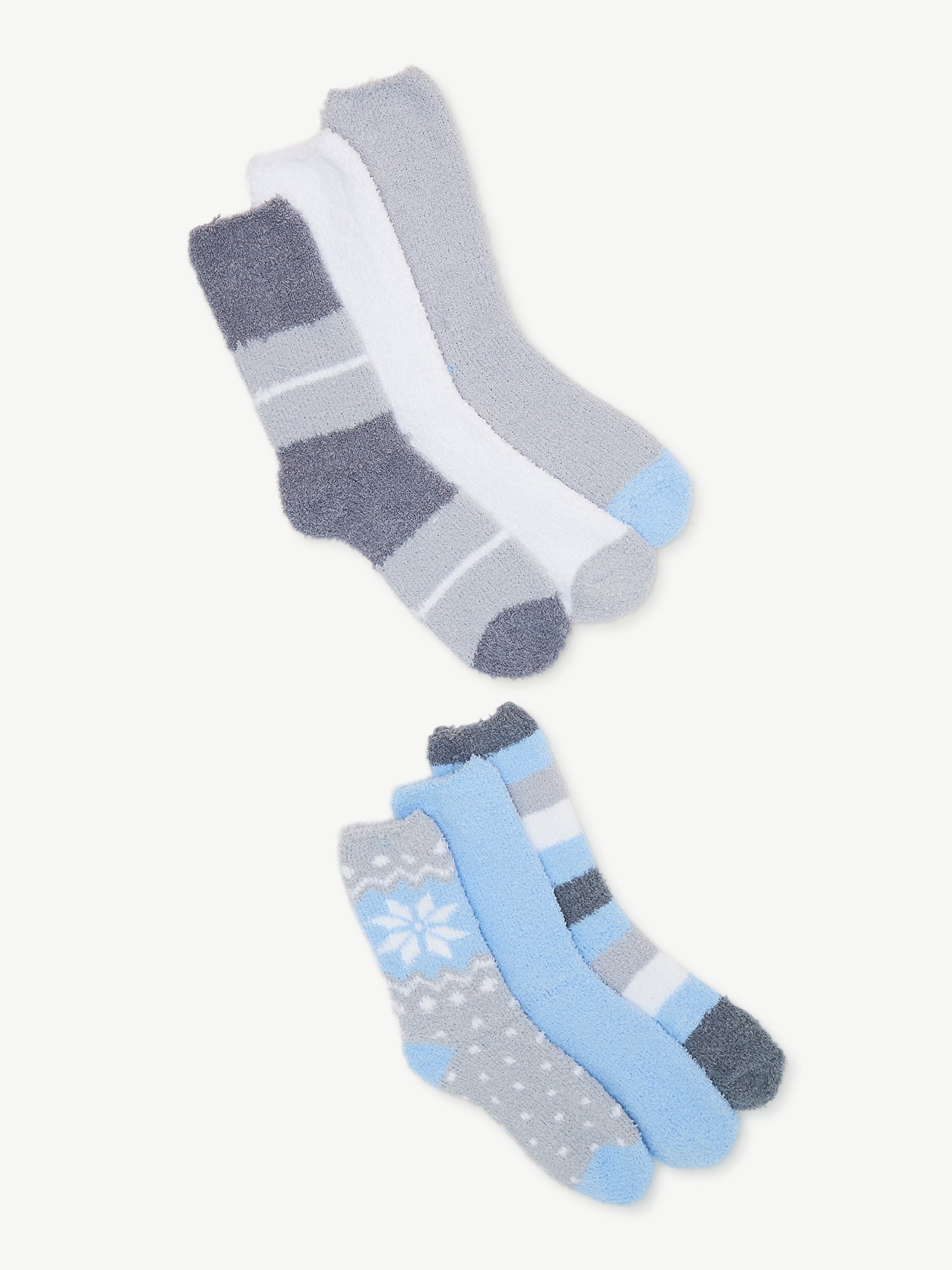 Joyspun Women's Cozy Crew Socks, 6-Pack, Size 4-10 - Walmart.com