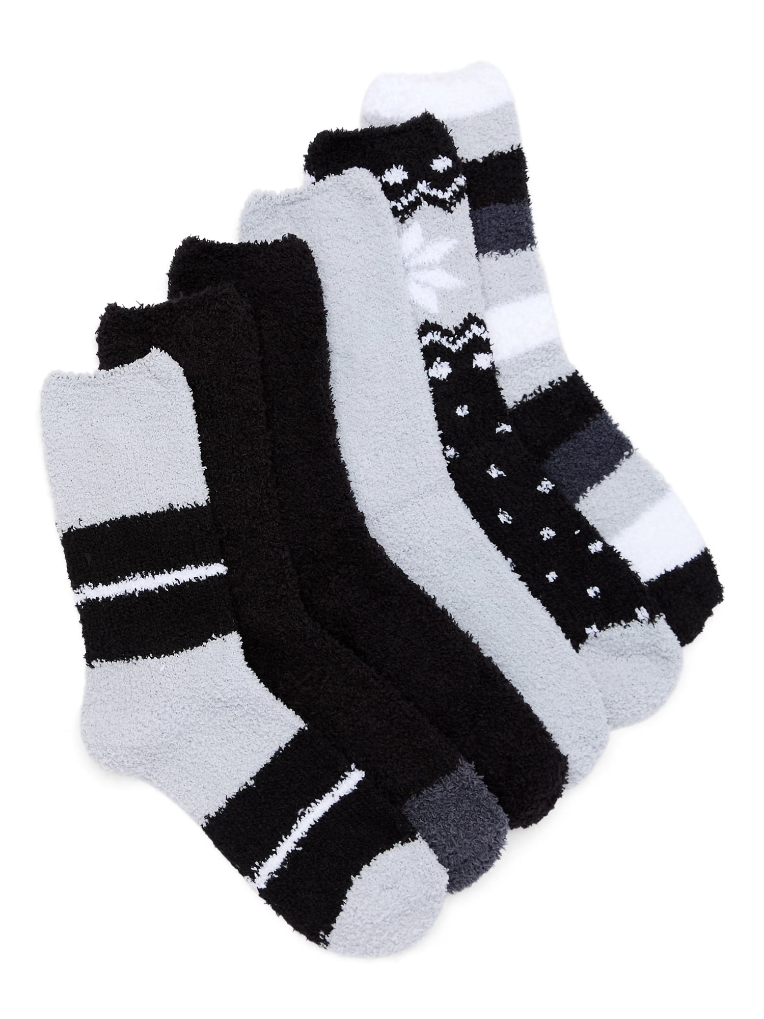 Joyspun Women's Cozy Crew Socks, 6-Pack, Size 4-10 - Walmart.com