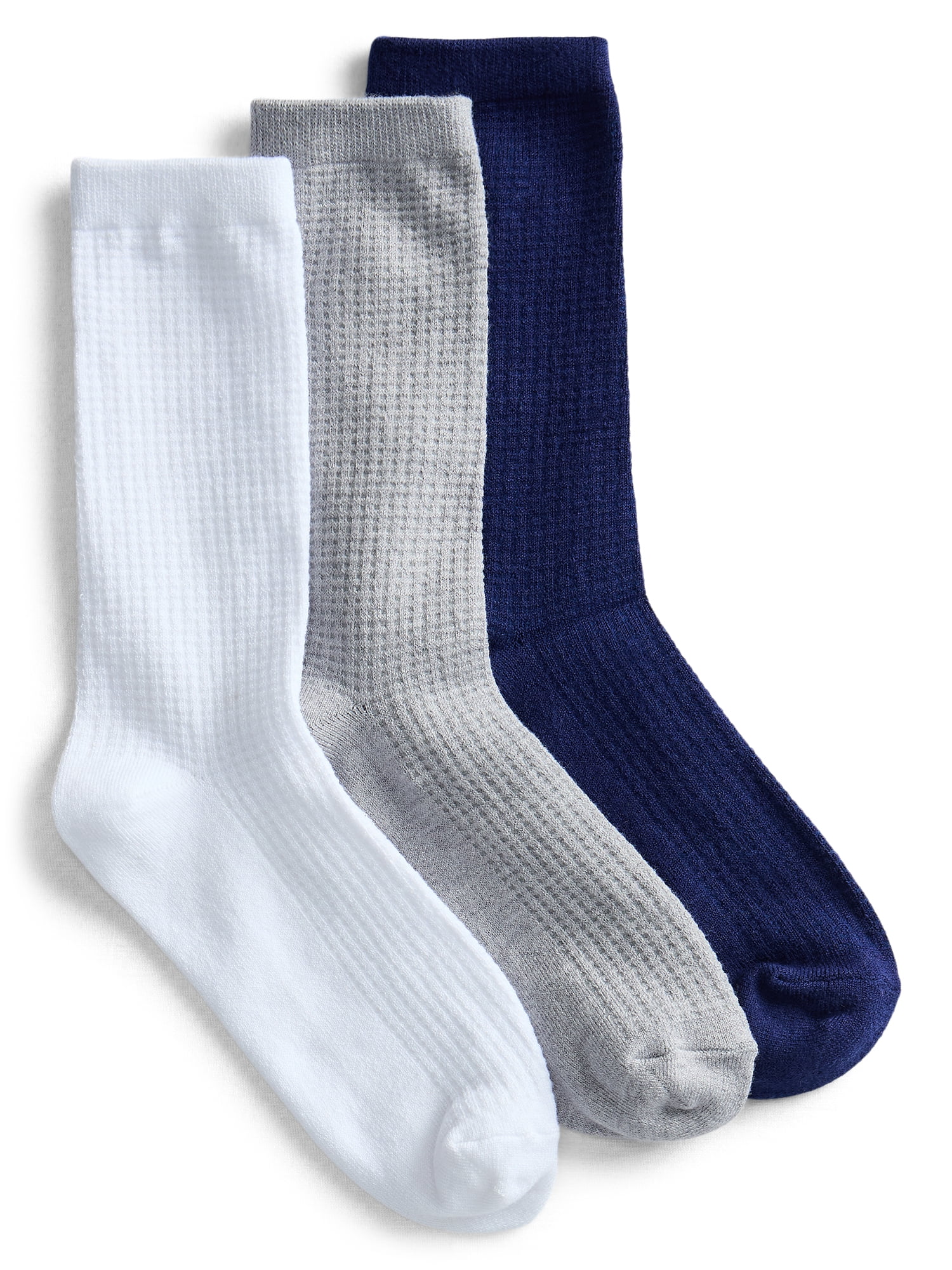 Joyspun Women’s Crew Elevated Dress Socks, 3-Pack, Shoe Sizes 4-10 ...
