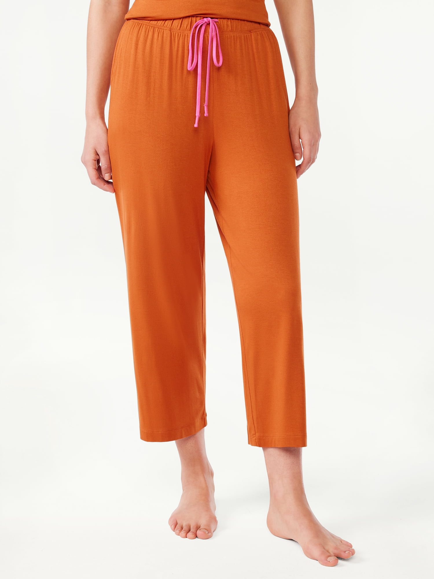 Joyspun Women's Cropped Knit Sleep Pants, Sizes S to 3X - Walmart.com