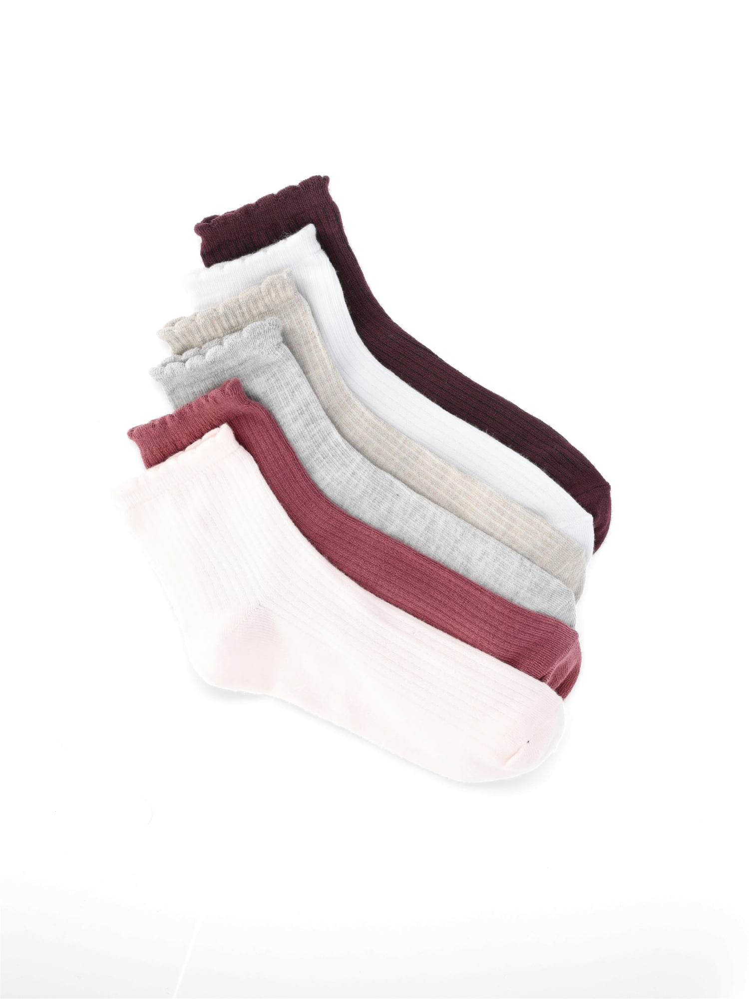 Joyspun Women’s Ankle Dress Socks 6-Pack Fits Shoe Sizes 4-10 Cozy All ...