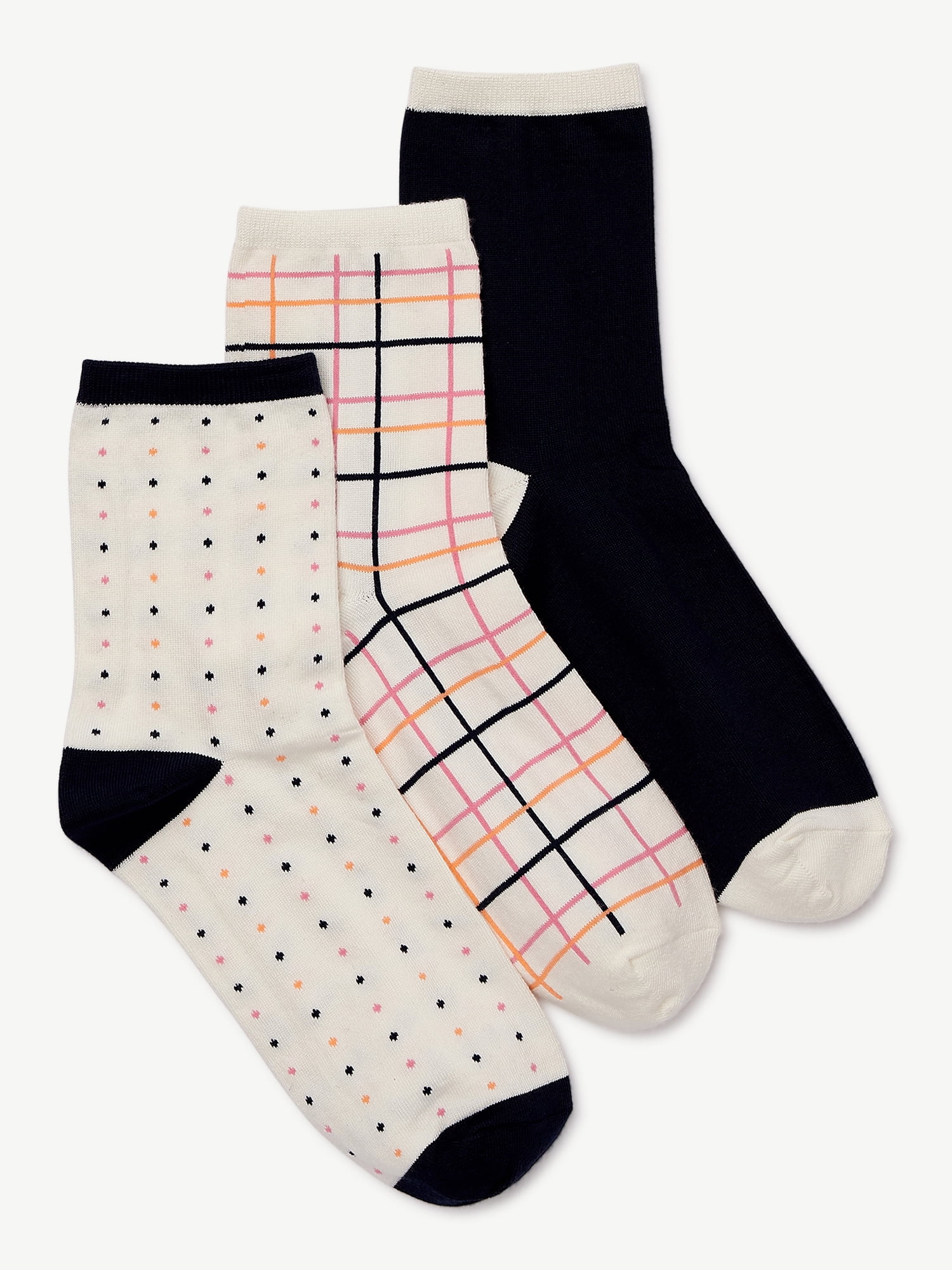 Joyspun Women's Fashion Dress Socks, 3-Pack - Walmart Business Supplies