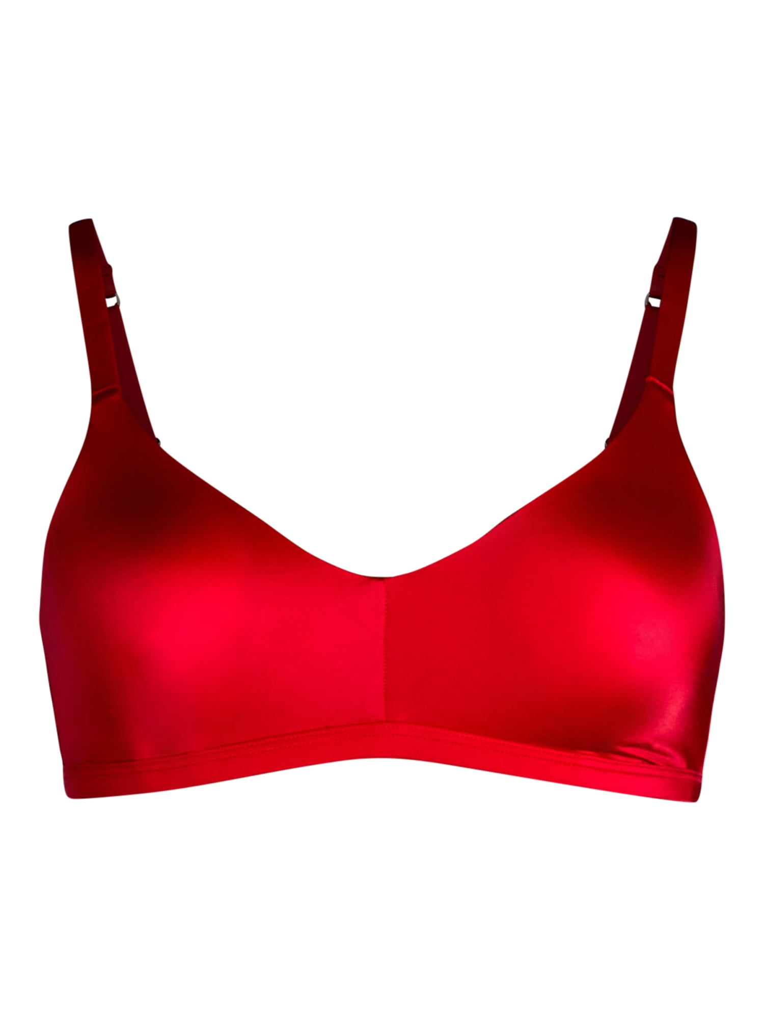 Joyspun Women's Glossy Shine V-Neck Bralette, Sizes S -3XL - Walmart.com