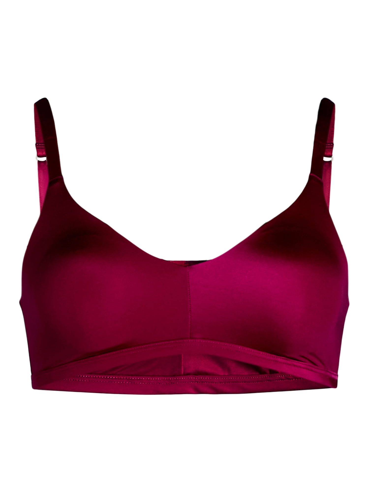 Joyspun Women's Glossy Shine V-Neck Bralette, Sizes S -3XL - Walmart.com