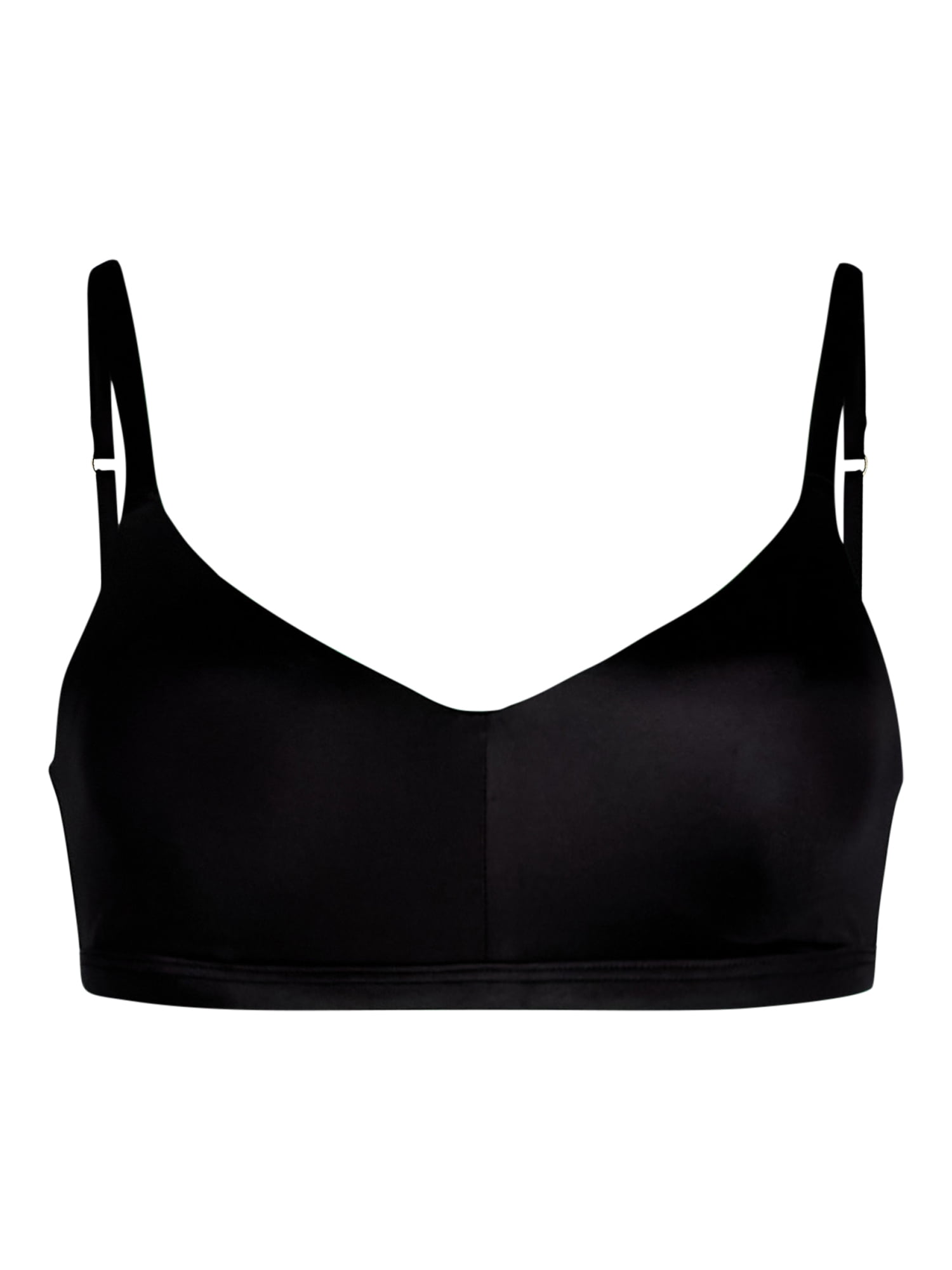 Joyspun Women's Glossy Shine V-Neck Bralette, Sizes S -3XL - Walmart.com