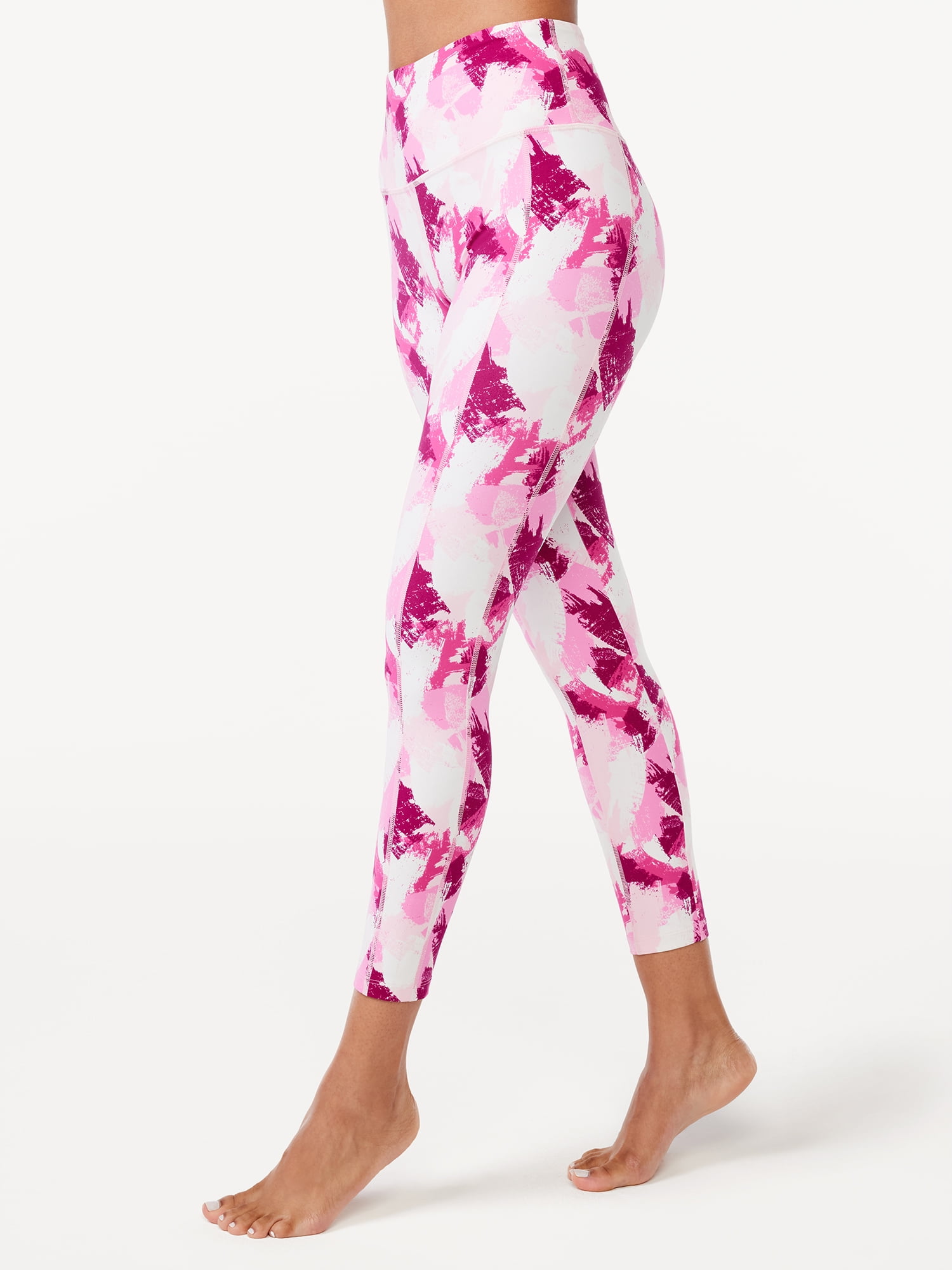 Joyspun Women's High Waist 7/8 Tights with Side Pocket, Sizes S to 2X ...