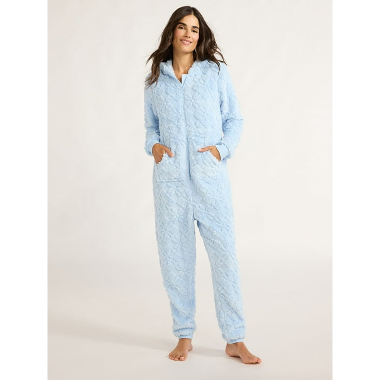 Joyspun Women s Hooded Jacquard Union Suit Size XS 3X