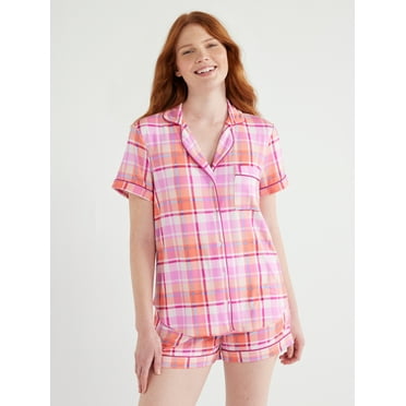 Just Love Women Plaid Pajama Pants Sleepwear 6324-COR-10281-1X (Purple ...