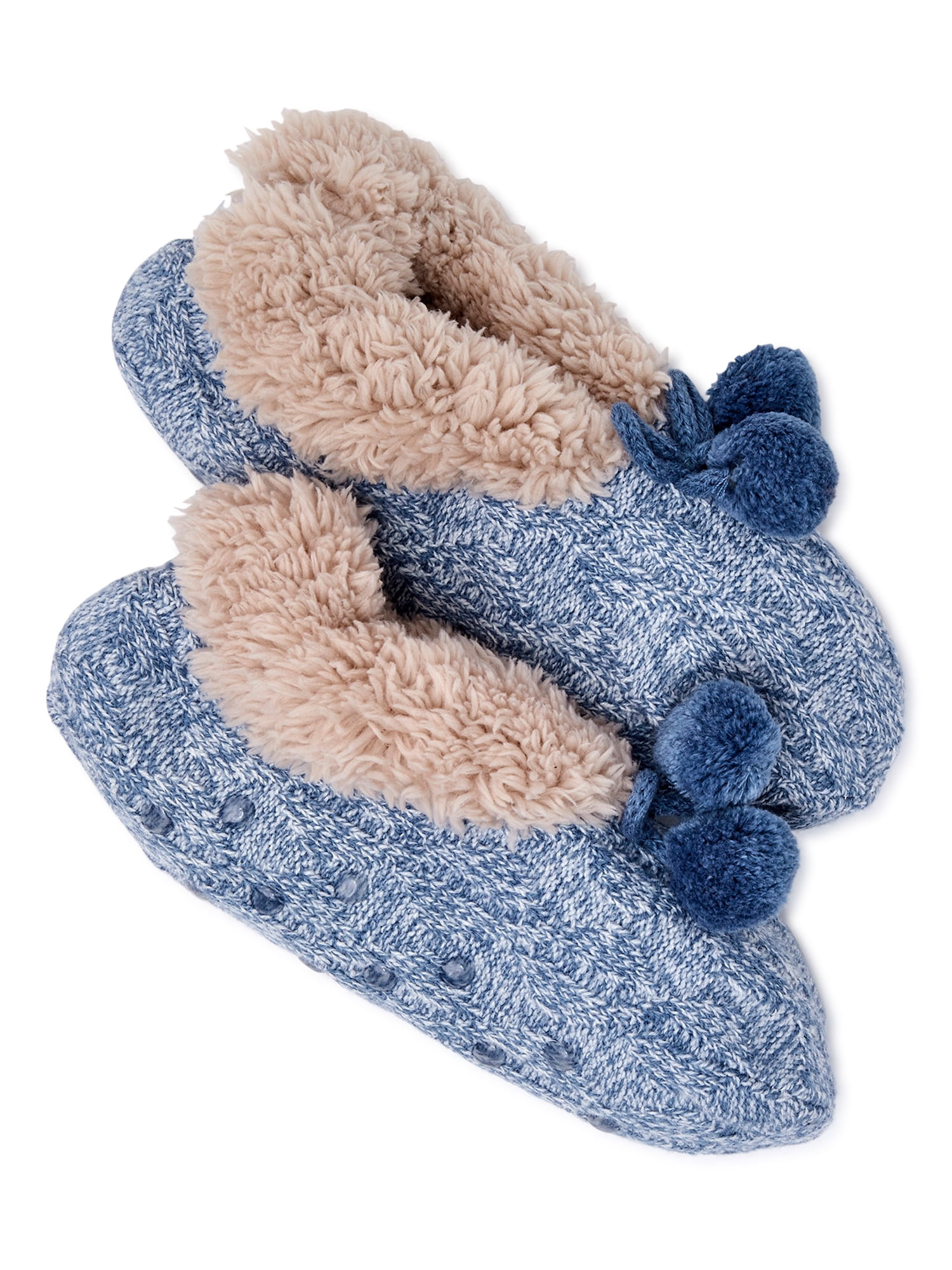 Joyspun Women's Knit Slipper Socks, 1-Pack, Size 4-10 - Walmart.com
