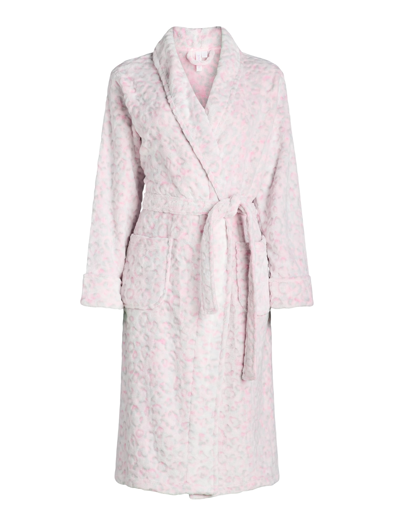 Joyspun Women's Leopard Robe - Walmart.com