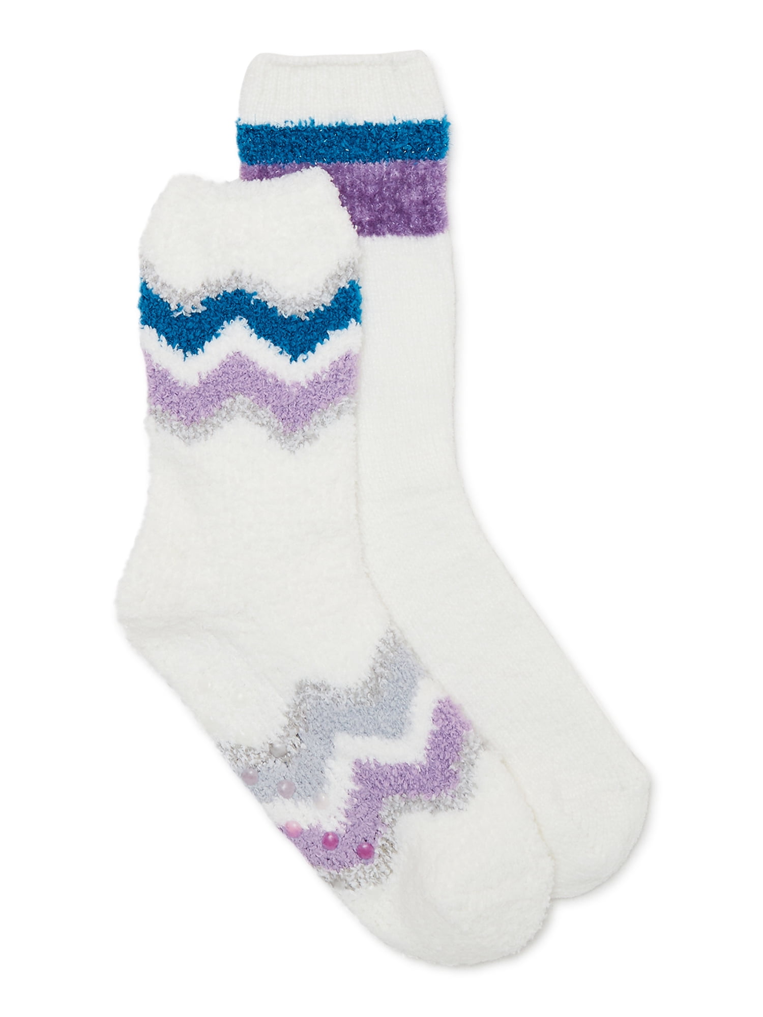 Joyspun Women's Lounge Socks, 2-Pack, Size 4-10 - Walmart.com