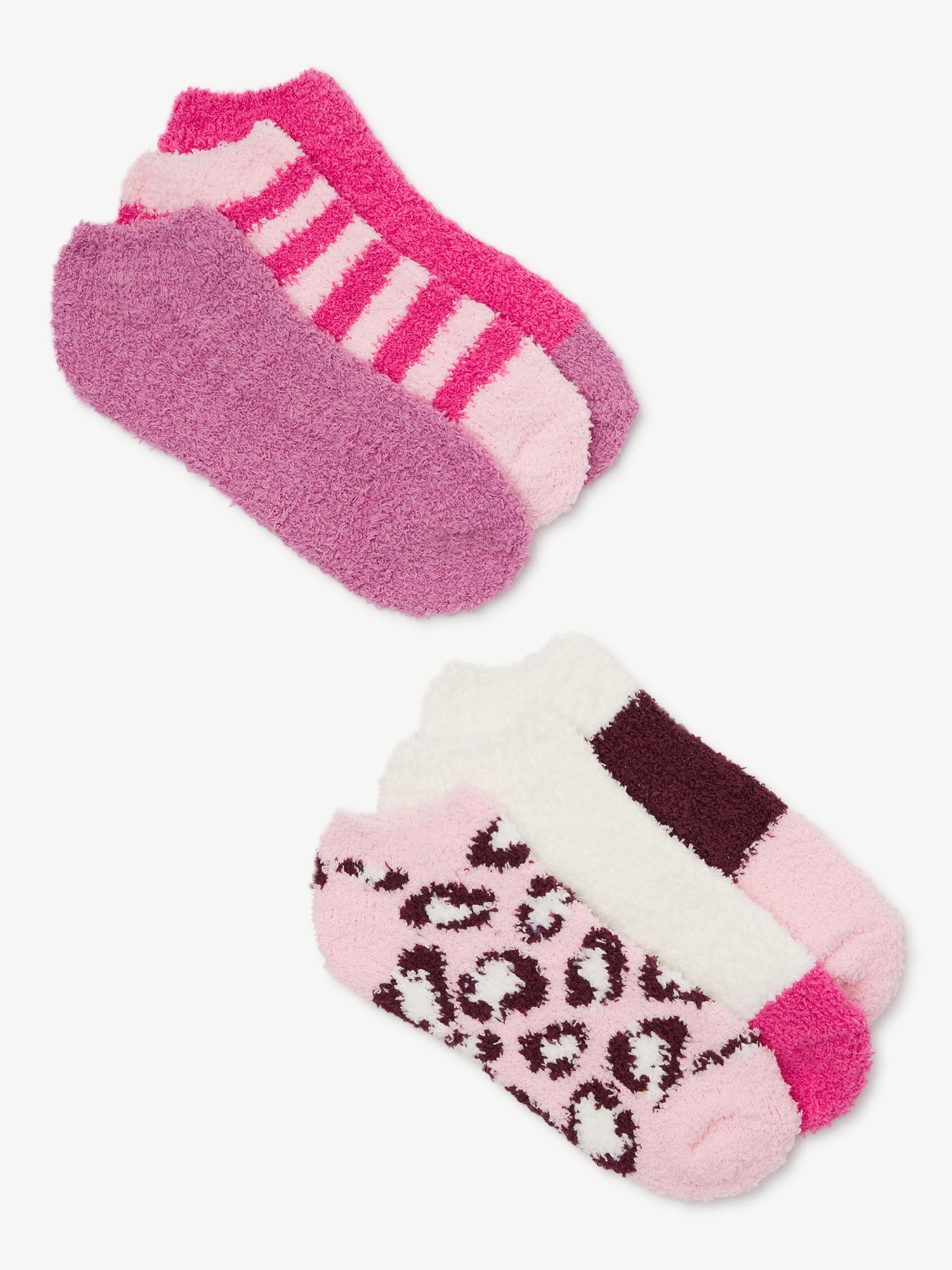 Joyspun Women's Low Cut Cozy Socks, 6-Pack, Size 4-10 - Walmart.com