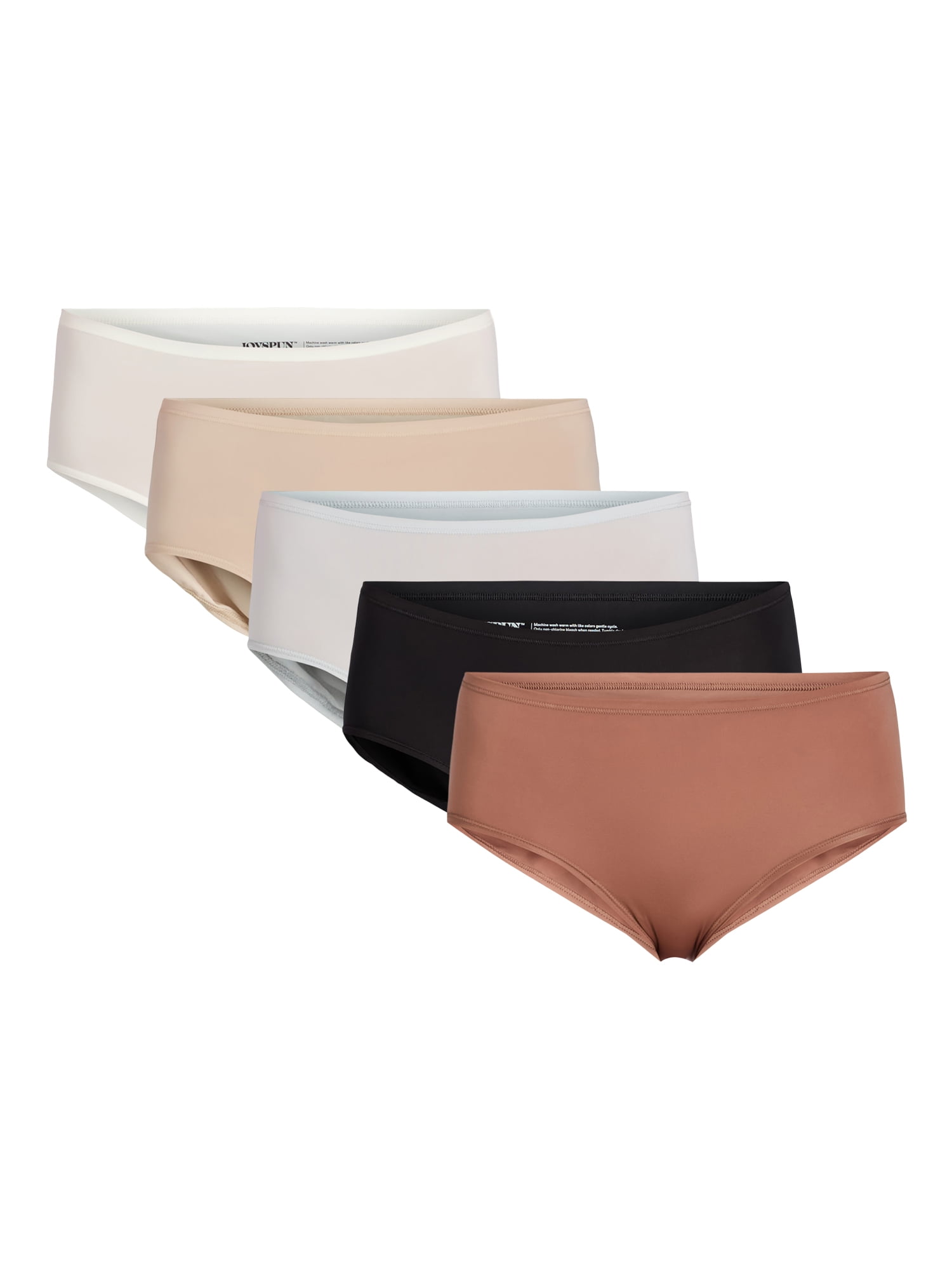 Joyspun Microfiber Brief Panties - Smooth 6-Pack - Walmart.com