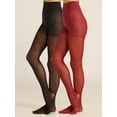 Joyspun Women's Opaque Control Top Tights, 2-Pack, Sizes S-3XL - Walmart.com